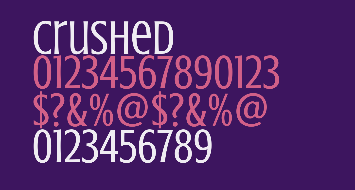 Crushed free Font - What Font Is