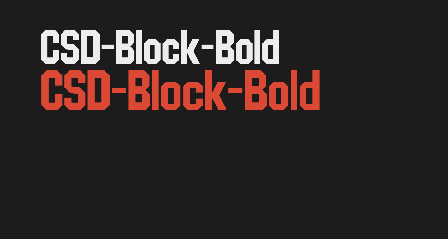 CSD-Block-Bold free Font - What Font Is