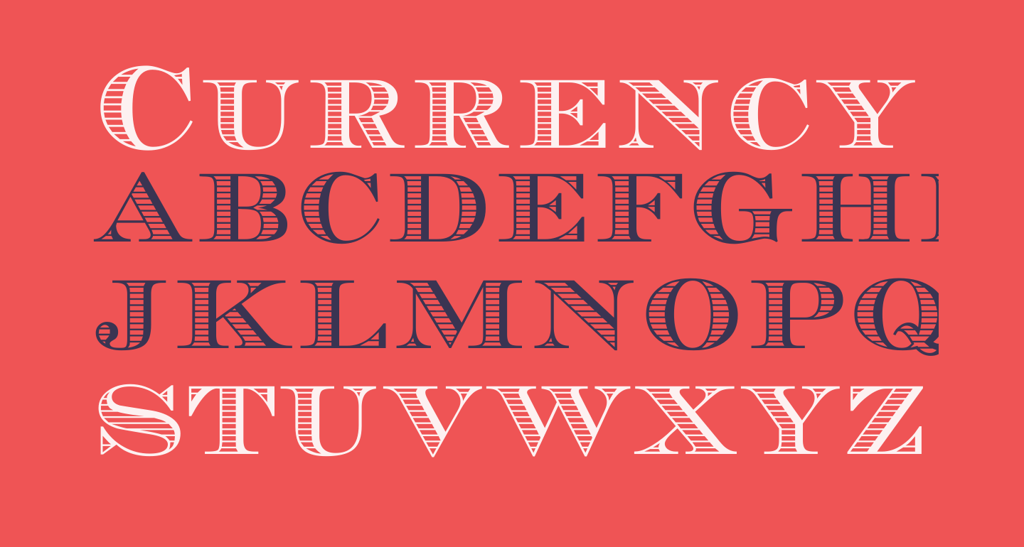 Currency Regular free Font - What Font Is