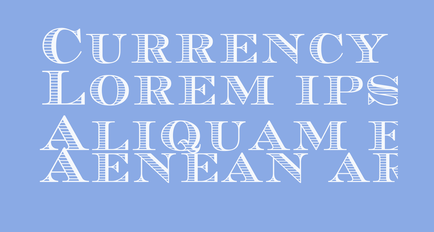 Currency Regular free Font - What Font Is