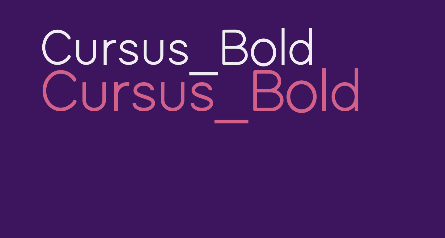 Cursus_Bold free Font - What Font Is
