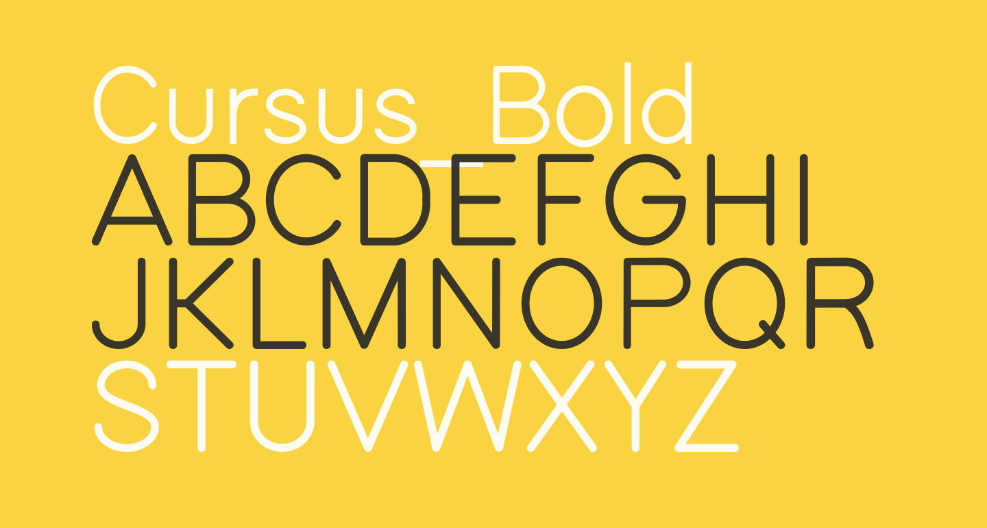 Cursus_Bold free Font - What Font Is