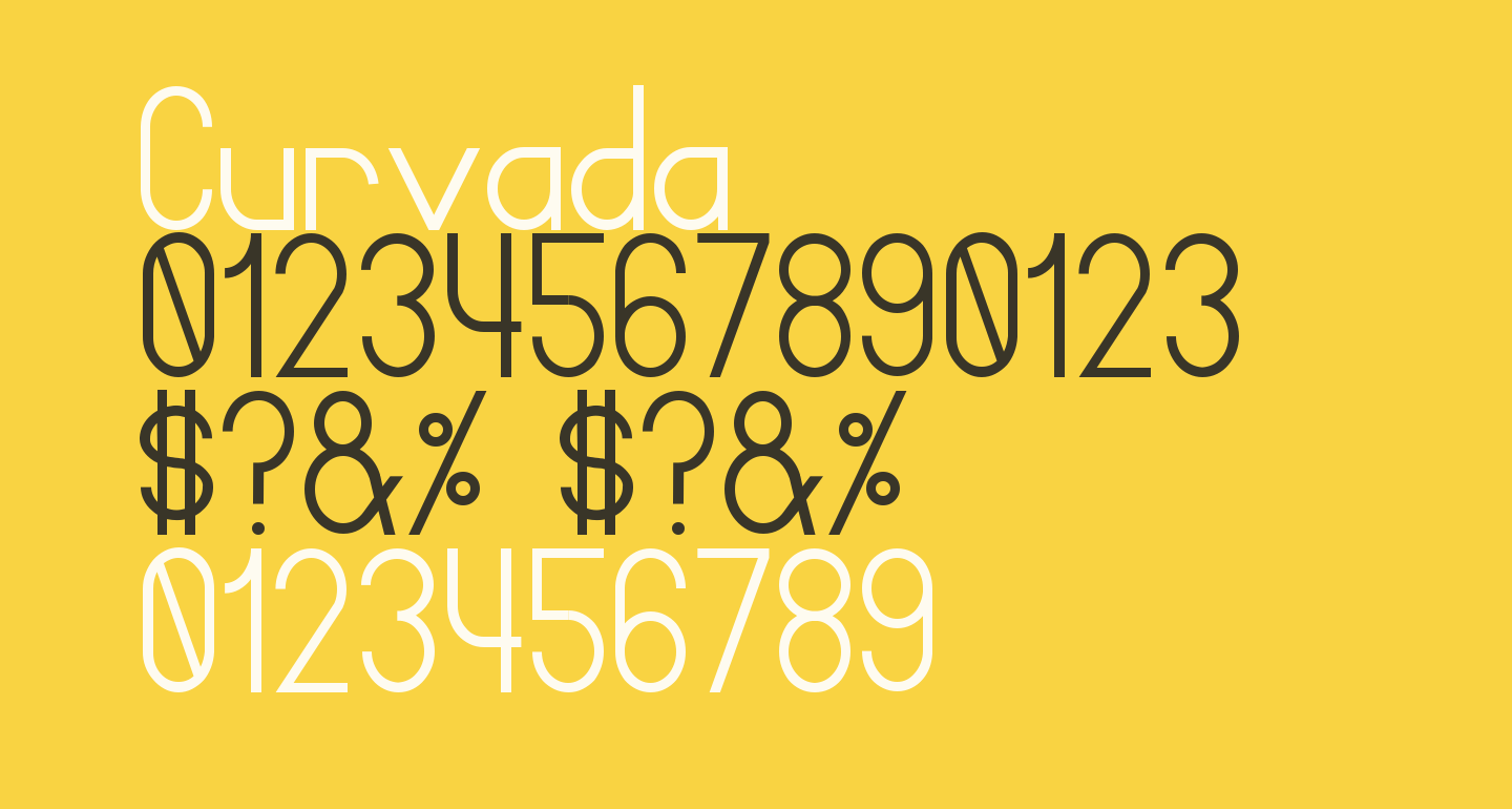 Curvada free Font - What Font Is