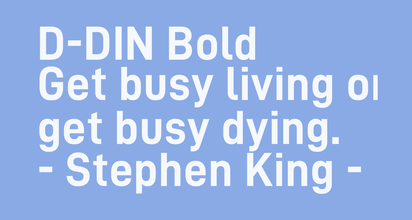 D-DIN Bold free Font - What Font Is
