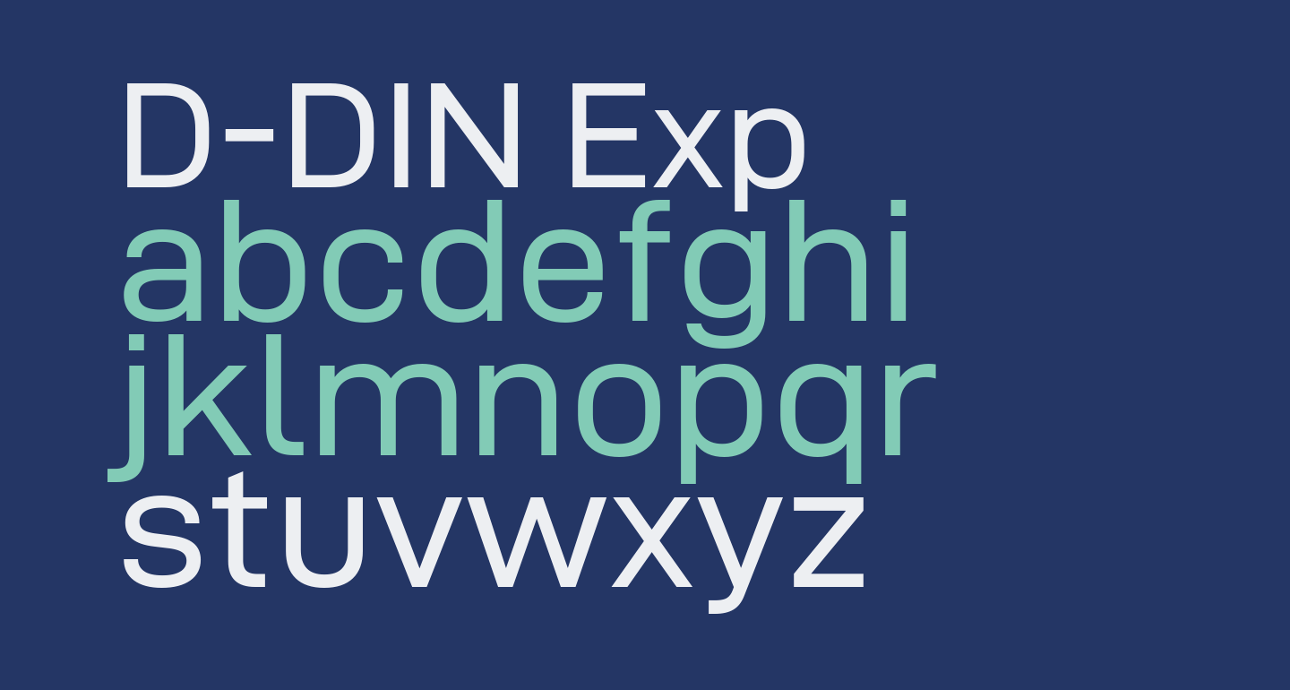 D-DIN Exp free Font - What Font Is