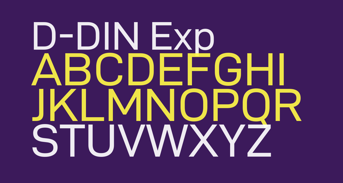 D-DIN Exp free Font - What Font Is