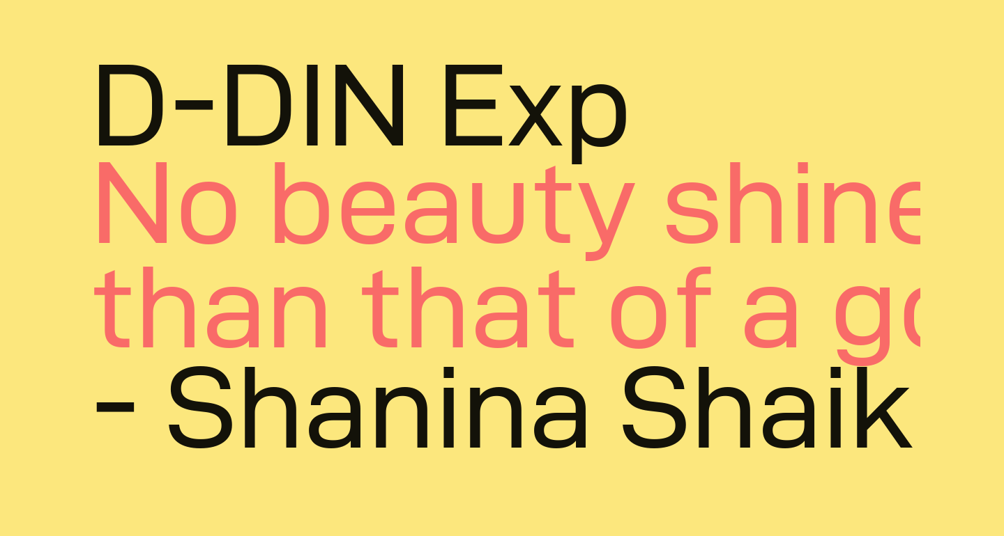 D-DIN Exp free Font - What Font Is