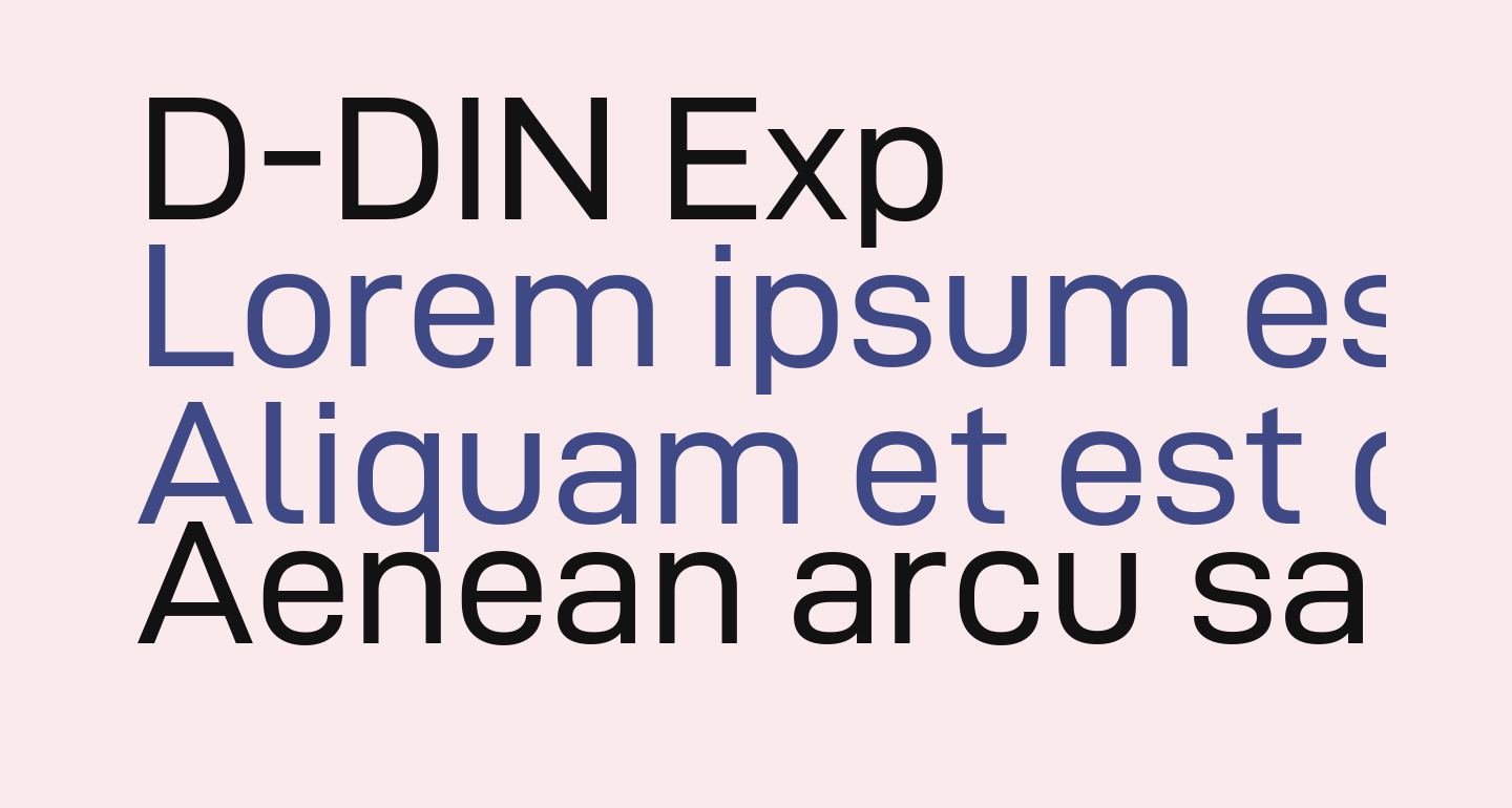 D-DIN Exp free Font - What Font Is