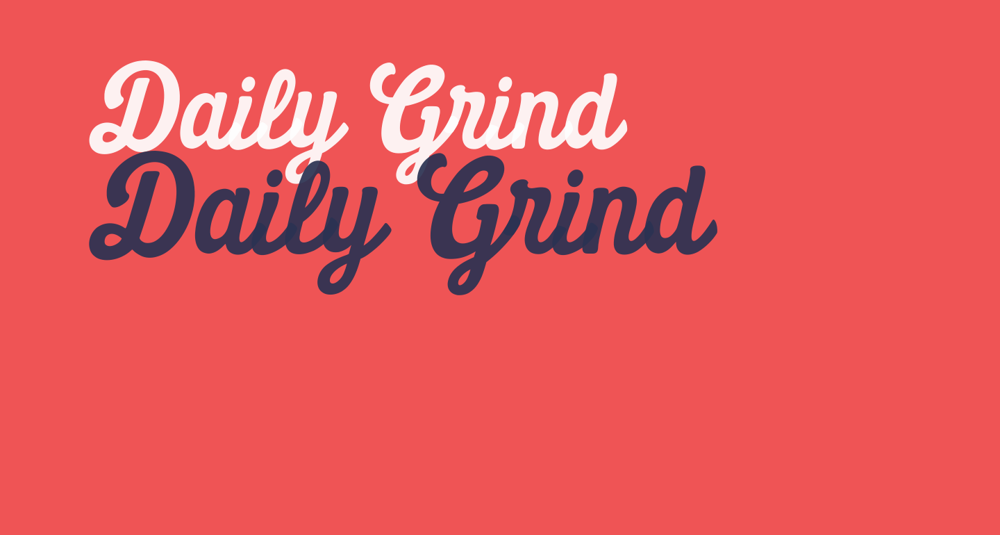 Daily Grind free Font - What Font Is