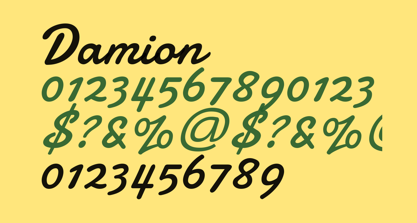 Damion free Font - What Font Is