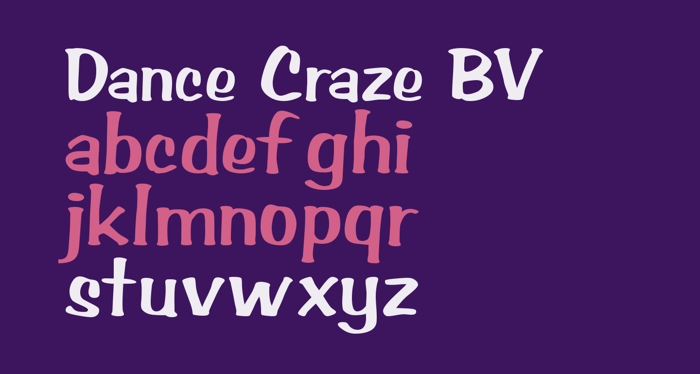Dance Craze BV free Font - What Font Is