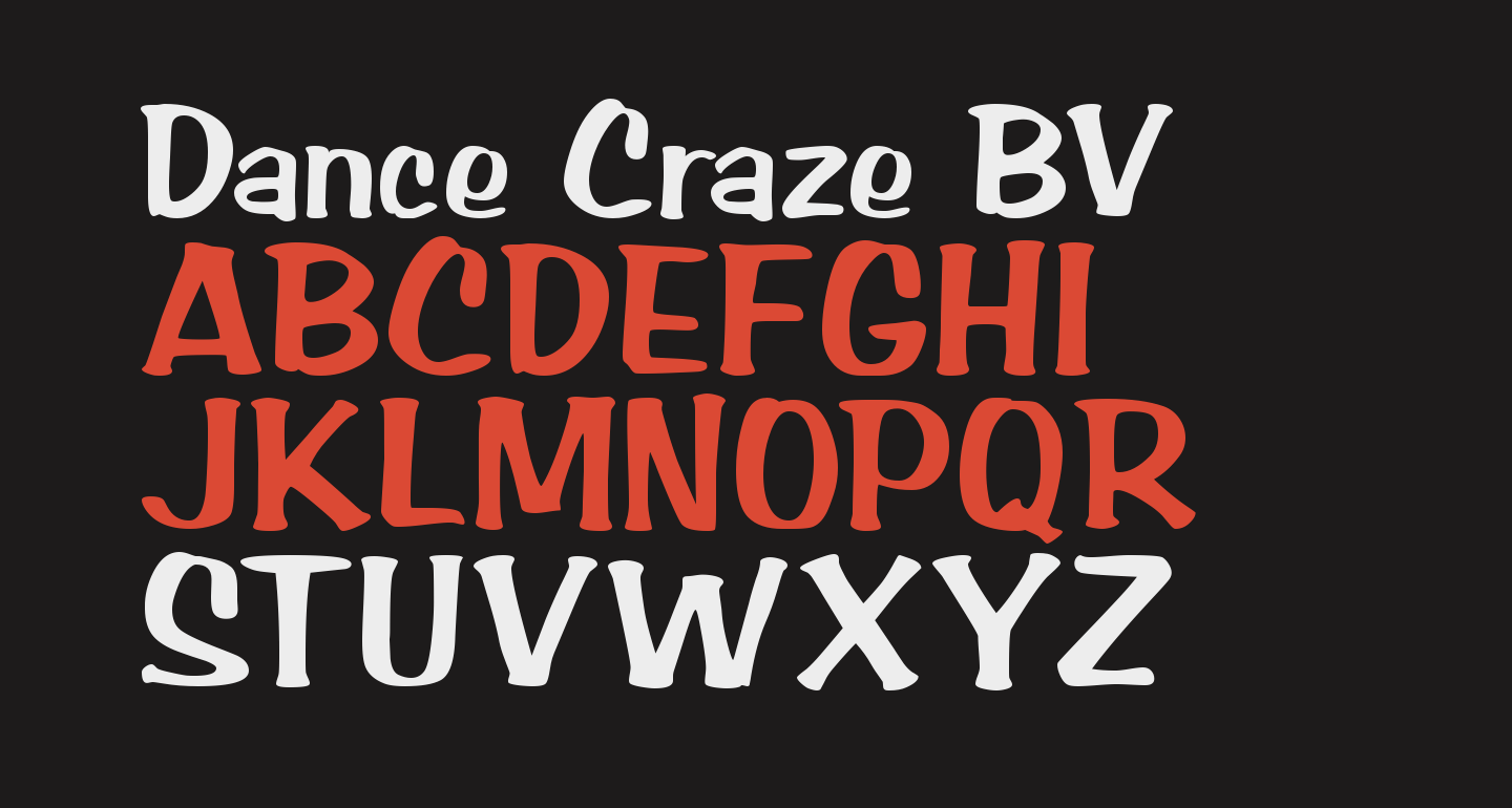 Dance Craze BV free Font - What Font Is