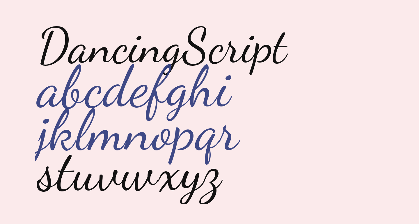 DancingScript free Font - What Font Is