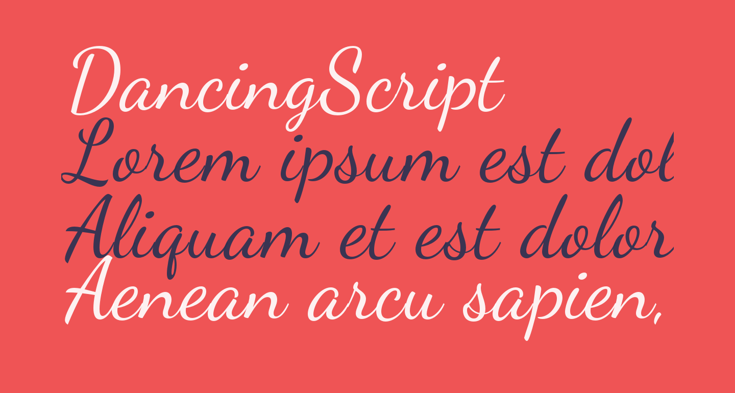 DancingScript free Font - What Font Is