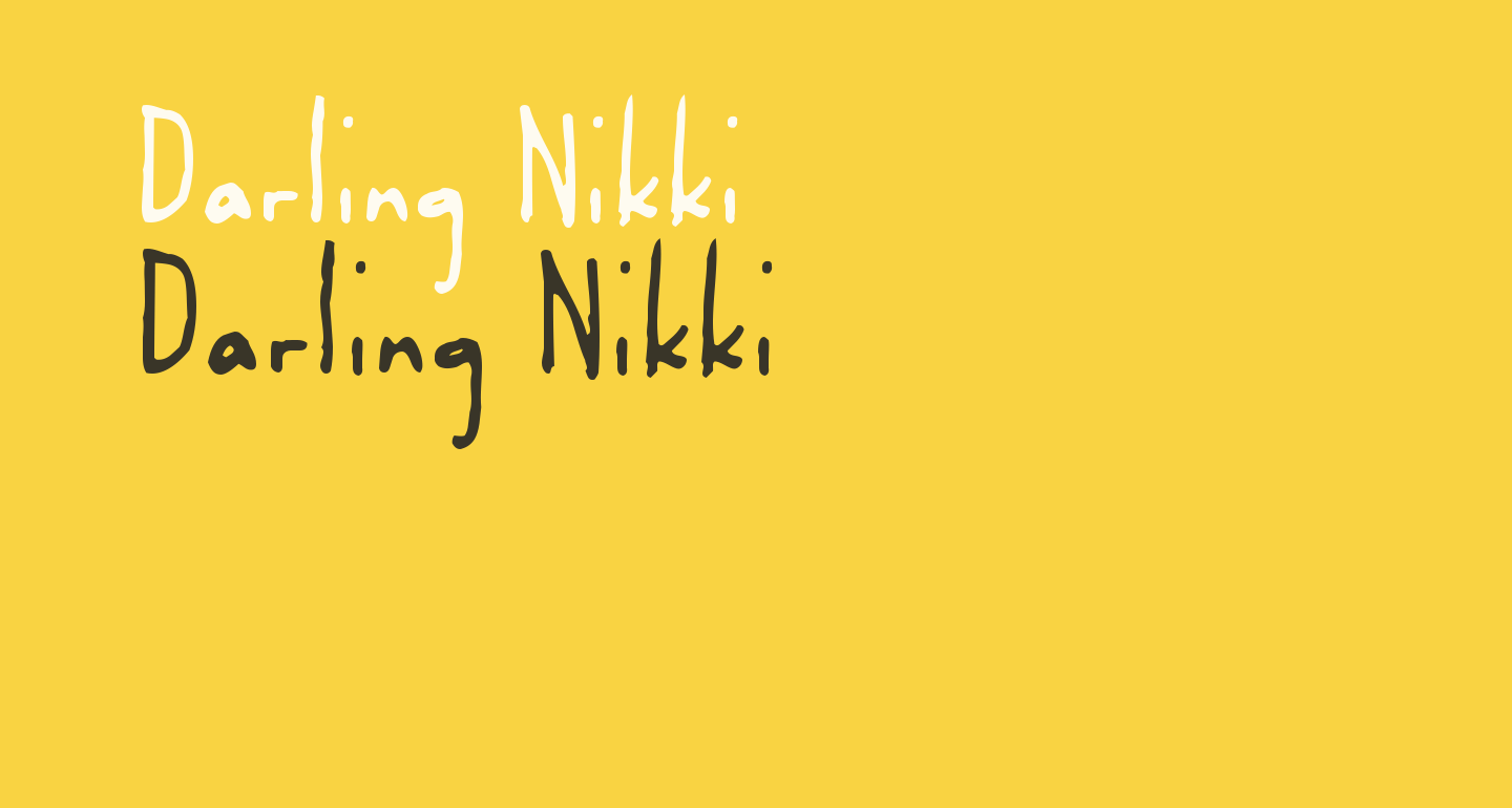 Darling Nikki free Font - What Font Is