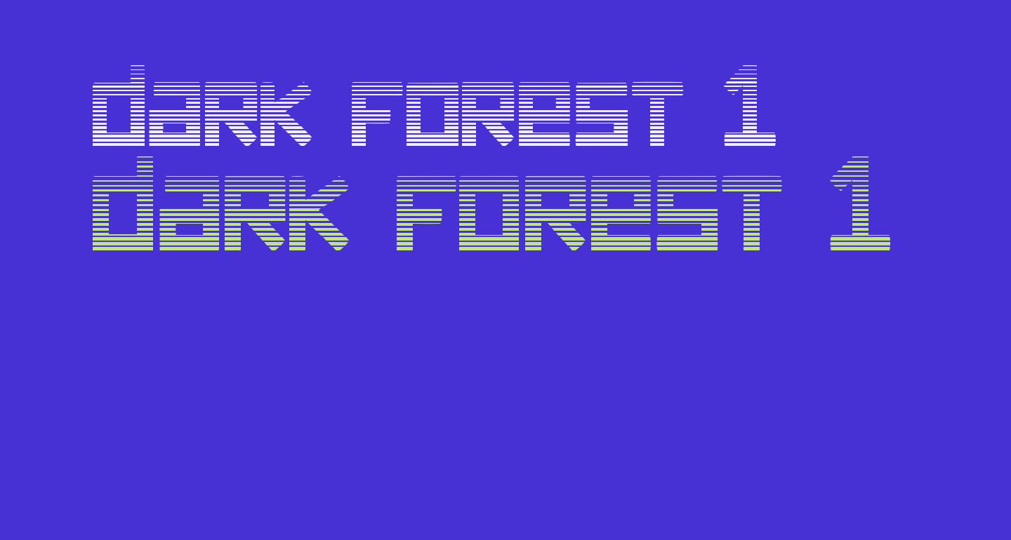 dark forest 1 free Font - What Font Is