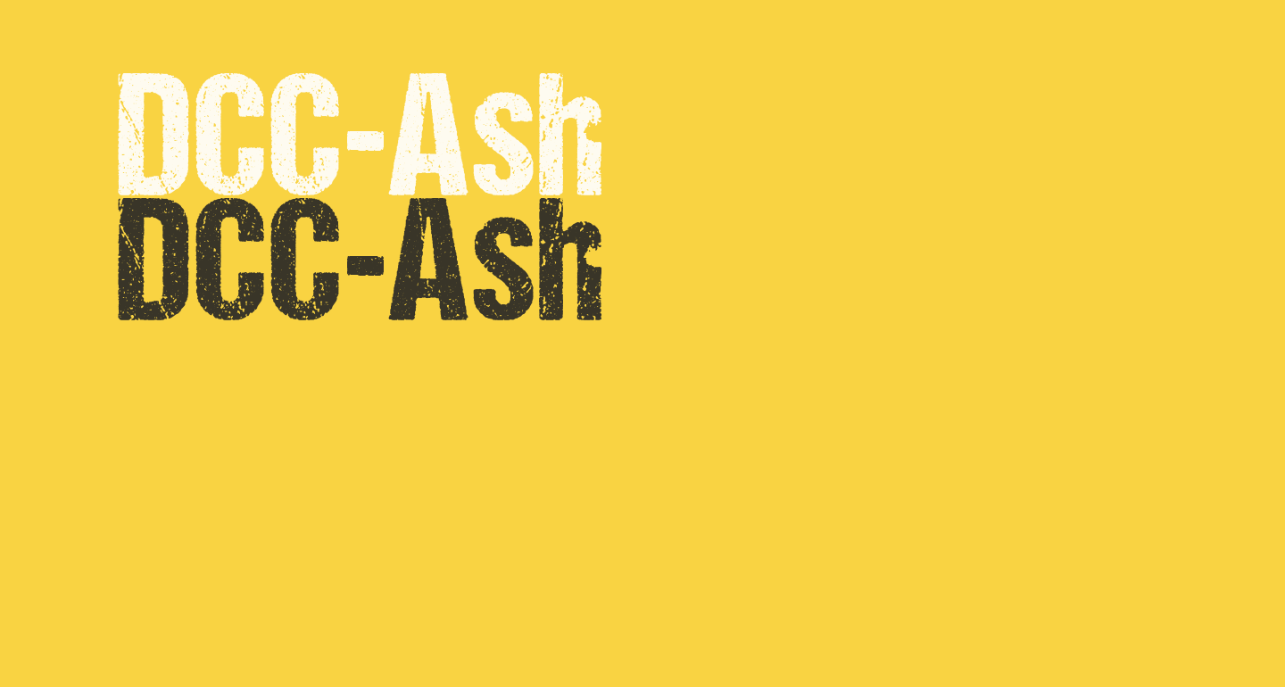 DCC-Ash free Font - What Font Is