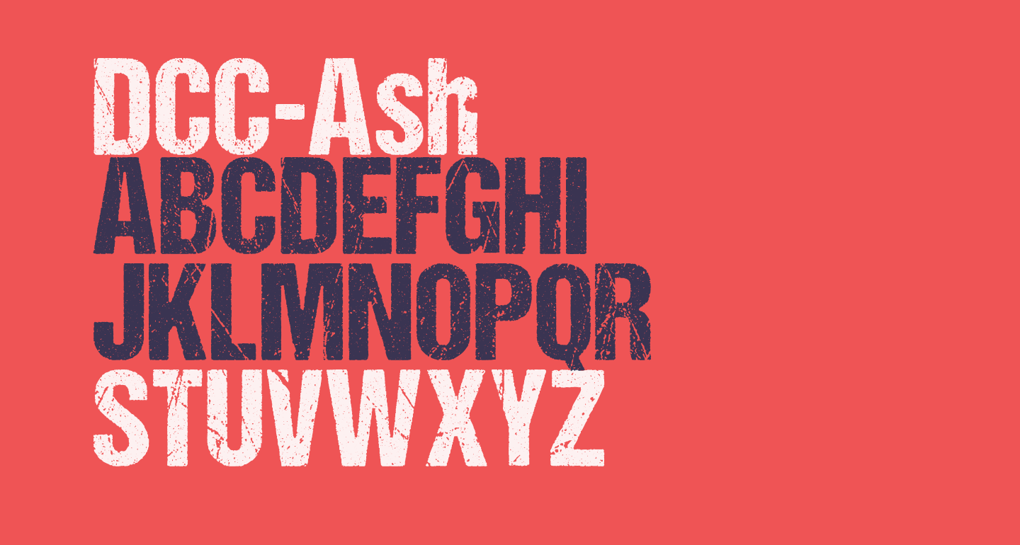 DCC-Ash free Font - What Font Is