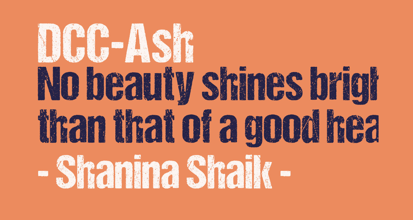 DCC-Ash free Font - What Font Is