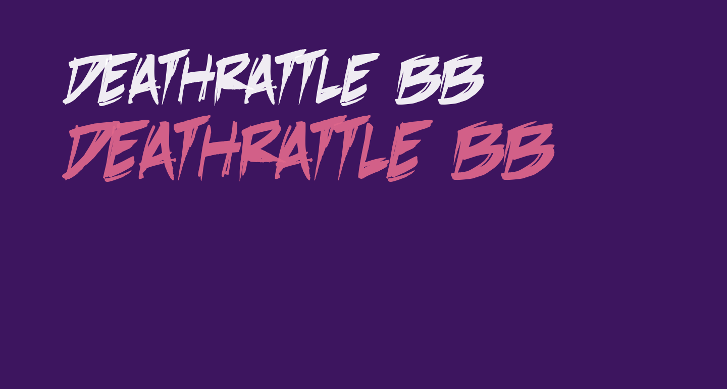 DeathRattle BB free Font - What Font Is