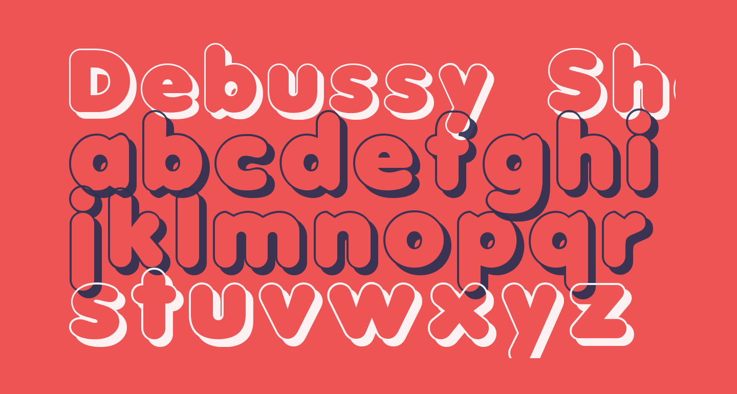 Debussy Shadow free Font - What Font Is