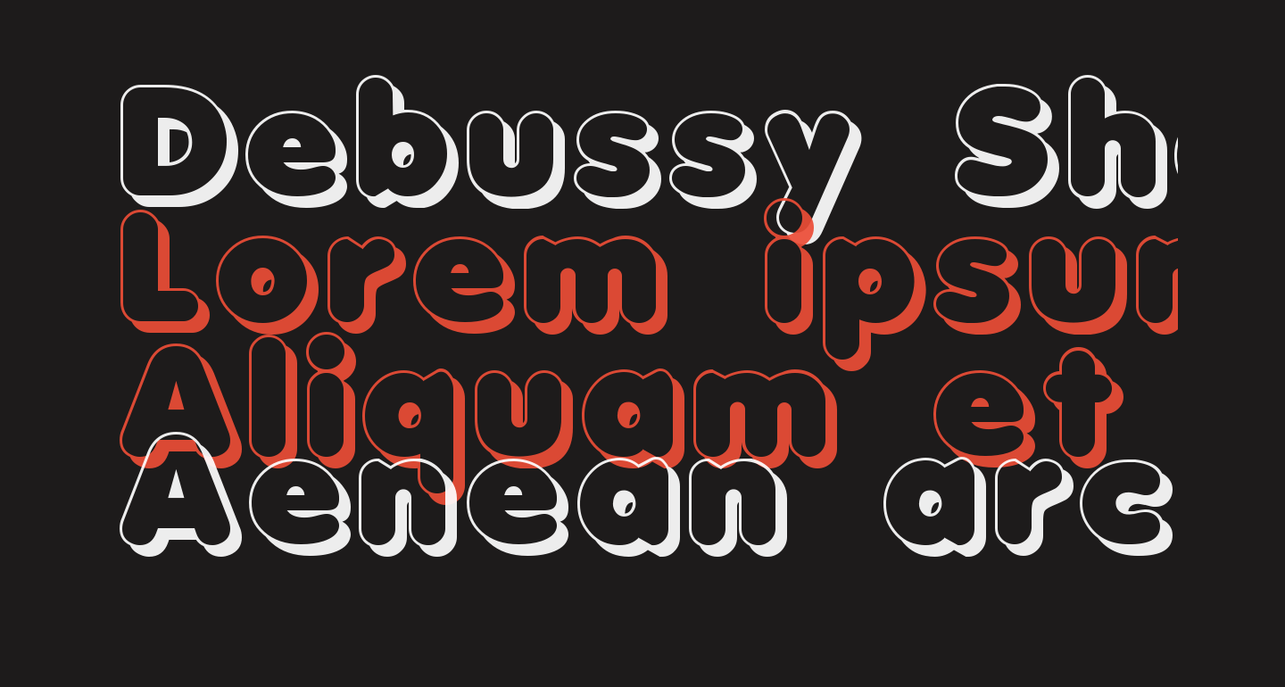 Debussy Shadow free Font - What Font Is