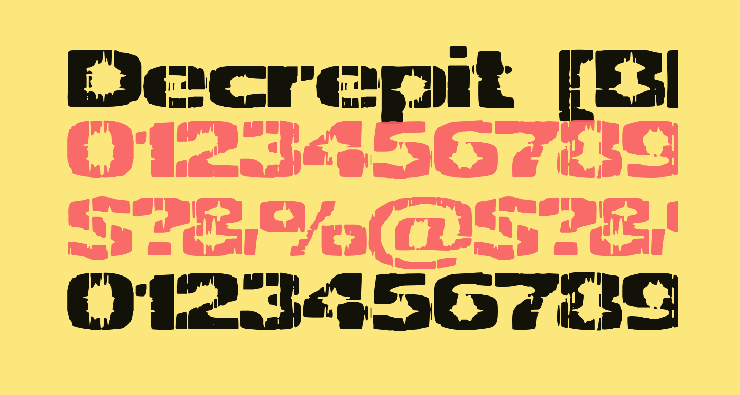 Decrepit [BRK] free Font - What Font Is