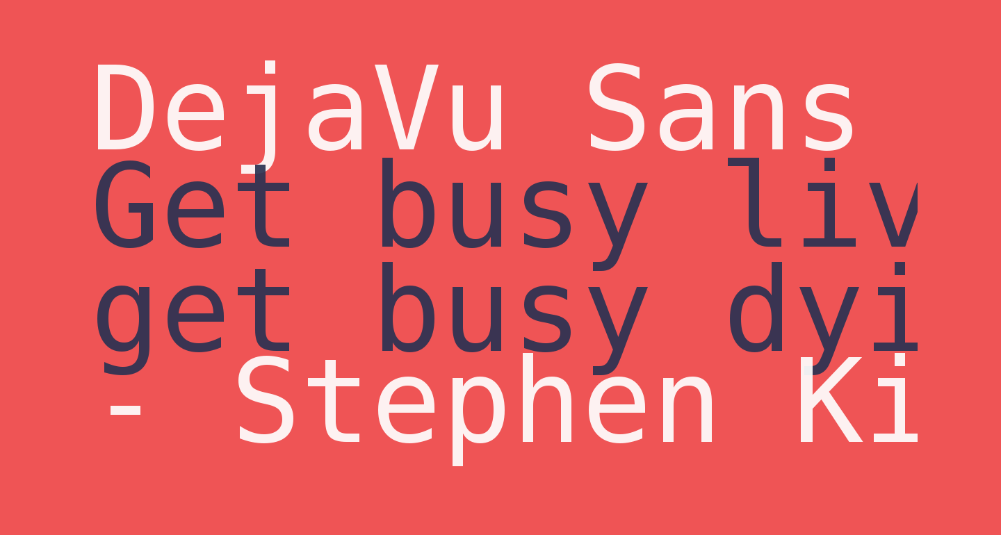 DejaVu Sans Mono free Font - What Font Is