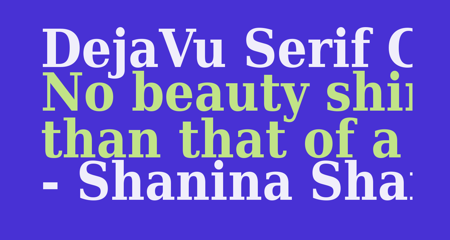 DejaVu Serif Condensed Bold free Font - What Font Is