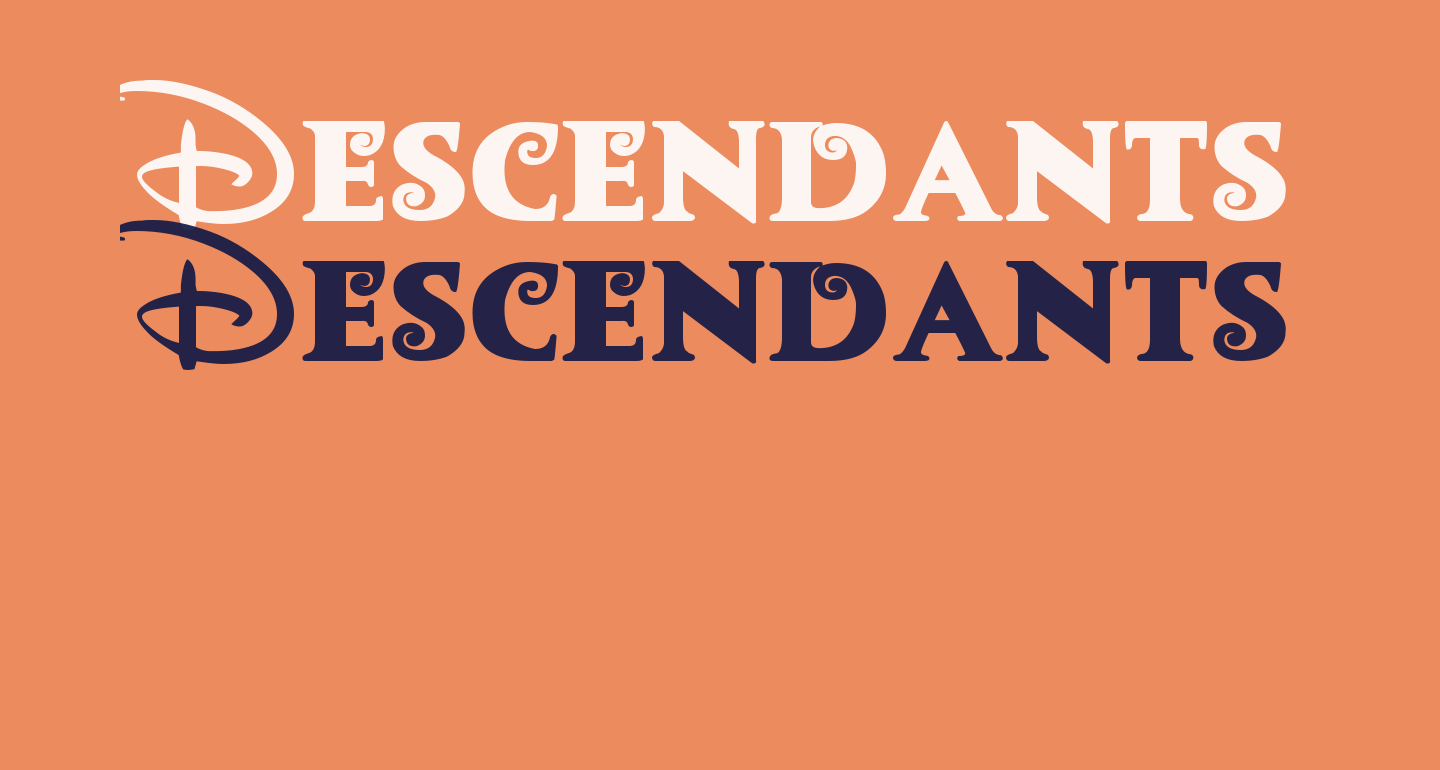 Descendants free Font - What Font Is