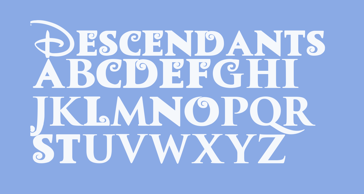 Descendants free Font - What Font Is