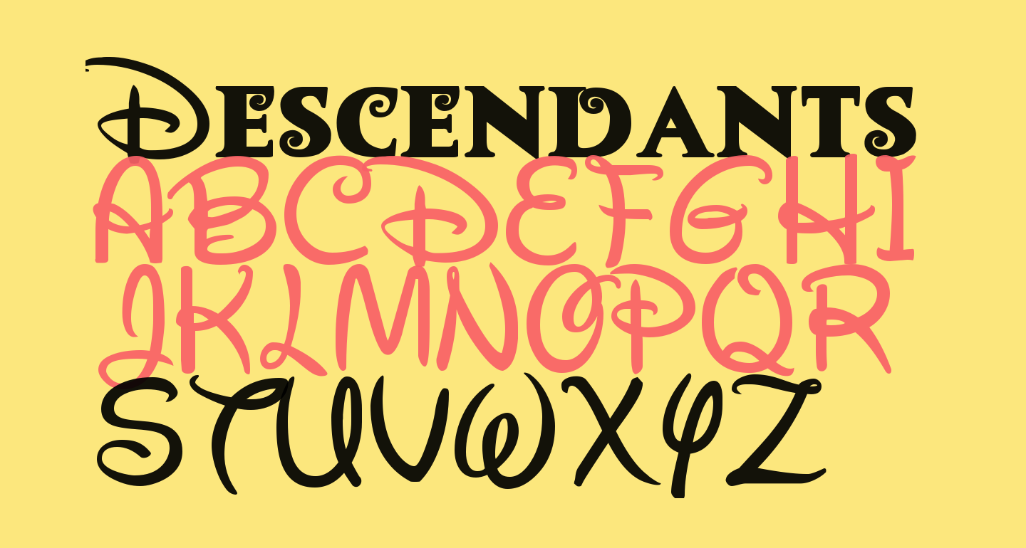 Descendants free Font - What Font Is