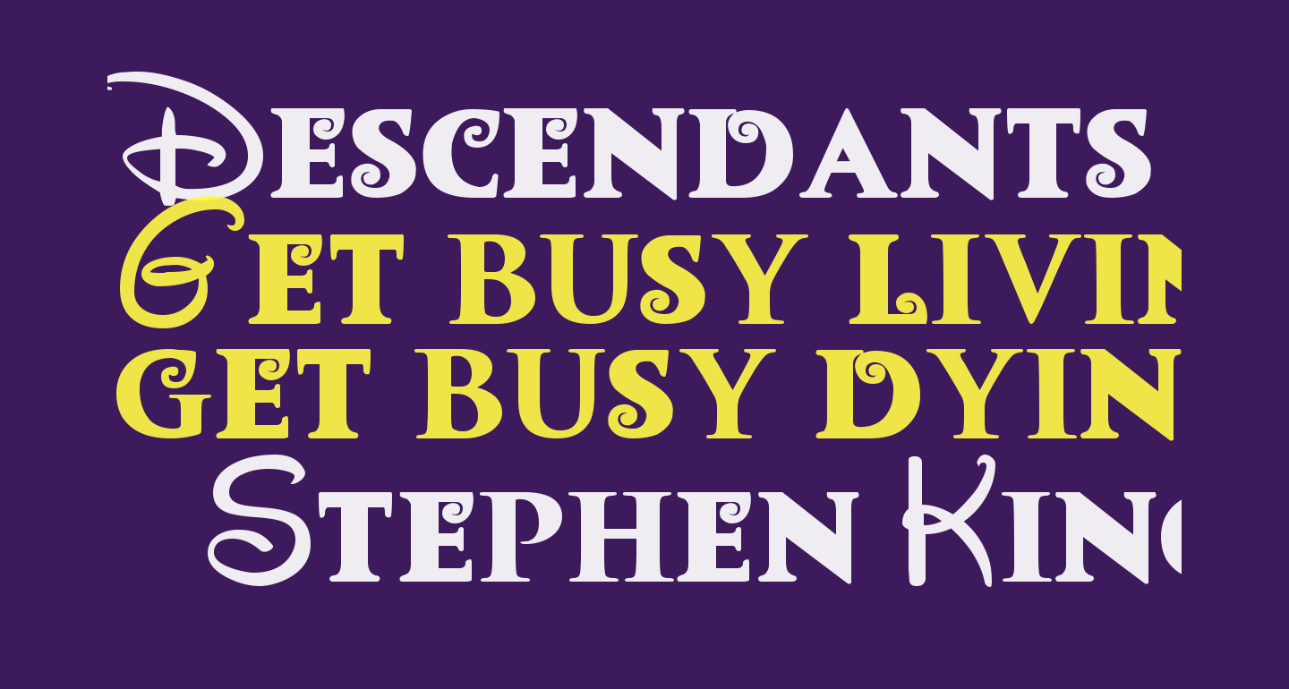 Descendants free Font - What Font Is