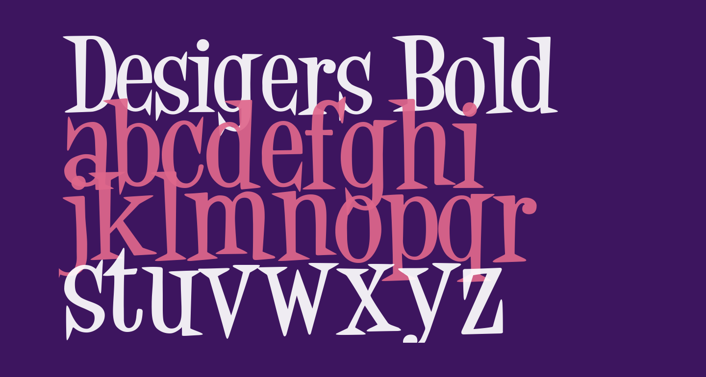 Desigers Bold free Font - What Font Is