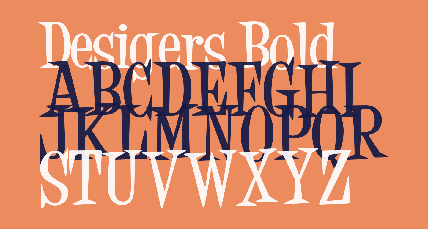 Desigers Bold free Font - What Font Is