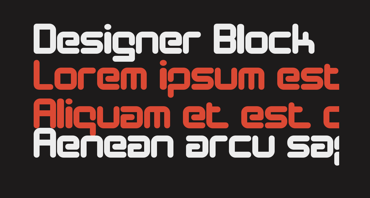 Designer Block free Font - What Font Is