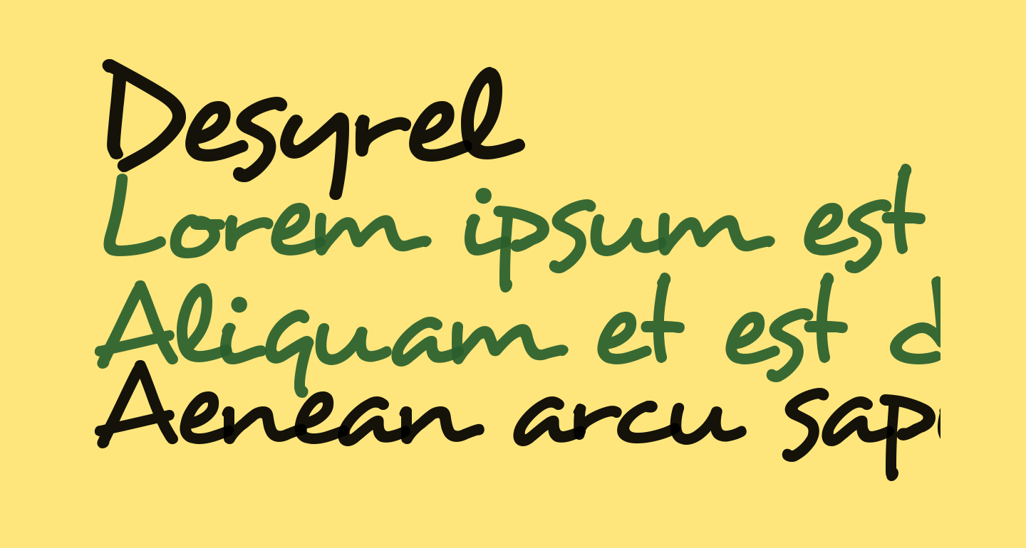 Desyrel free Font - What Font Is