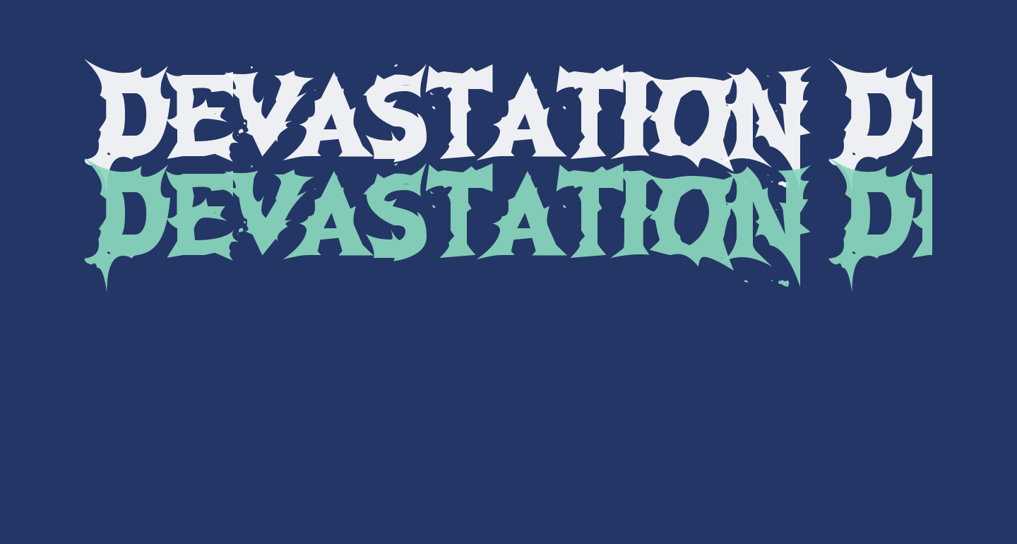 Devastation DEMO free Font - What Font Is