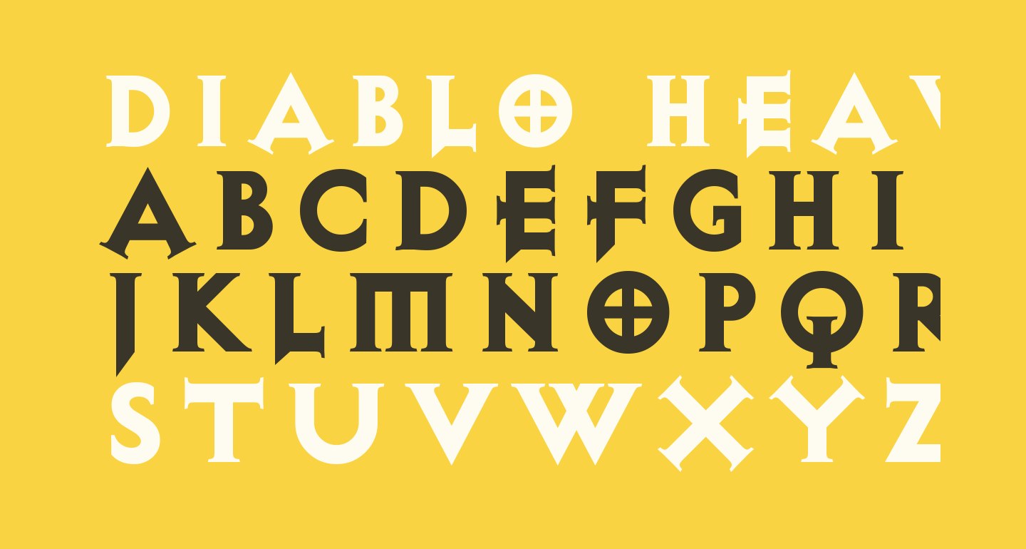 Diablo Heavy free Font - What Font Is
