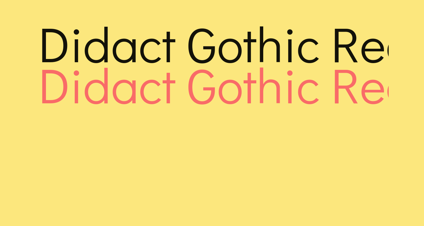 Didact Gothic Regular free Font - What Font Is