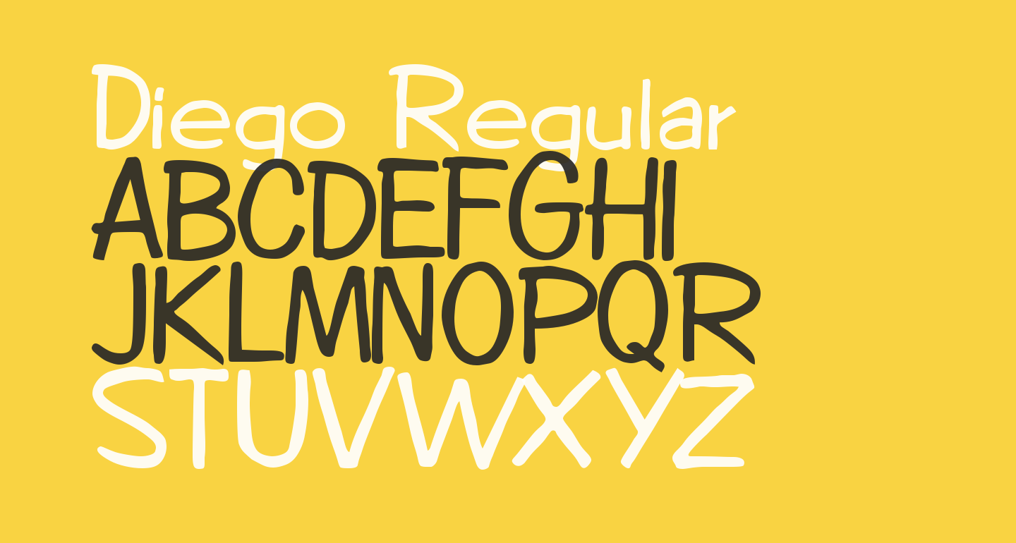 Diego Regular free Font - What Font Is