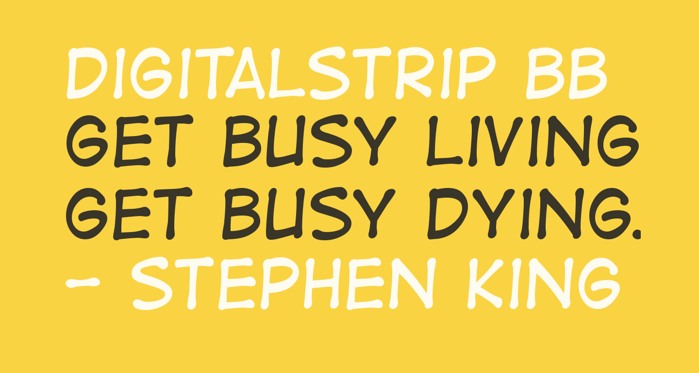DigitalStrip BB free Font - What Font Is