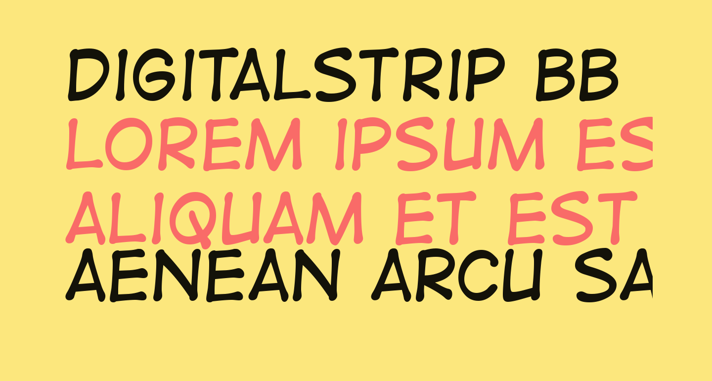 DigitalStrip BB free Font - What Font Is