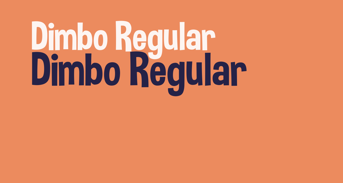 Dimbo Regular free Font - What Font Is