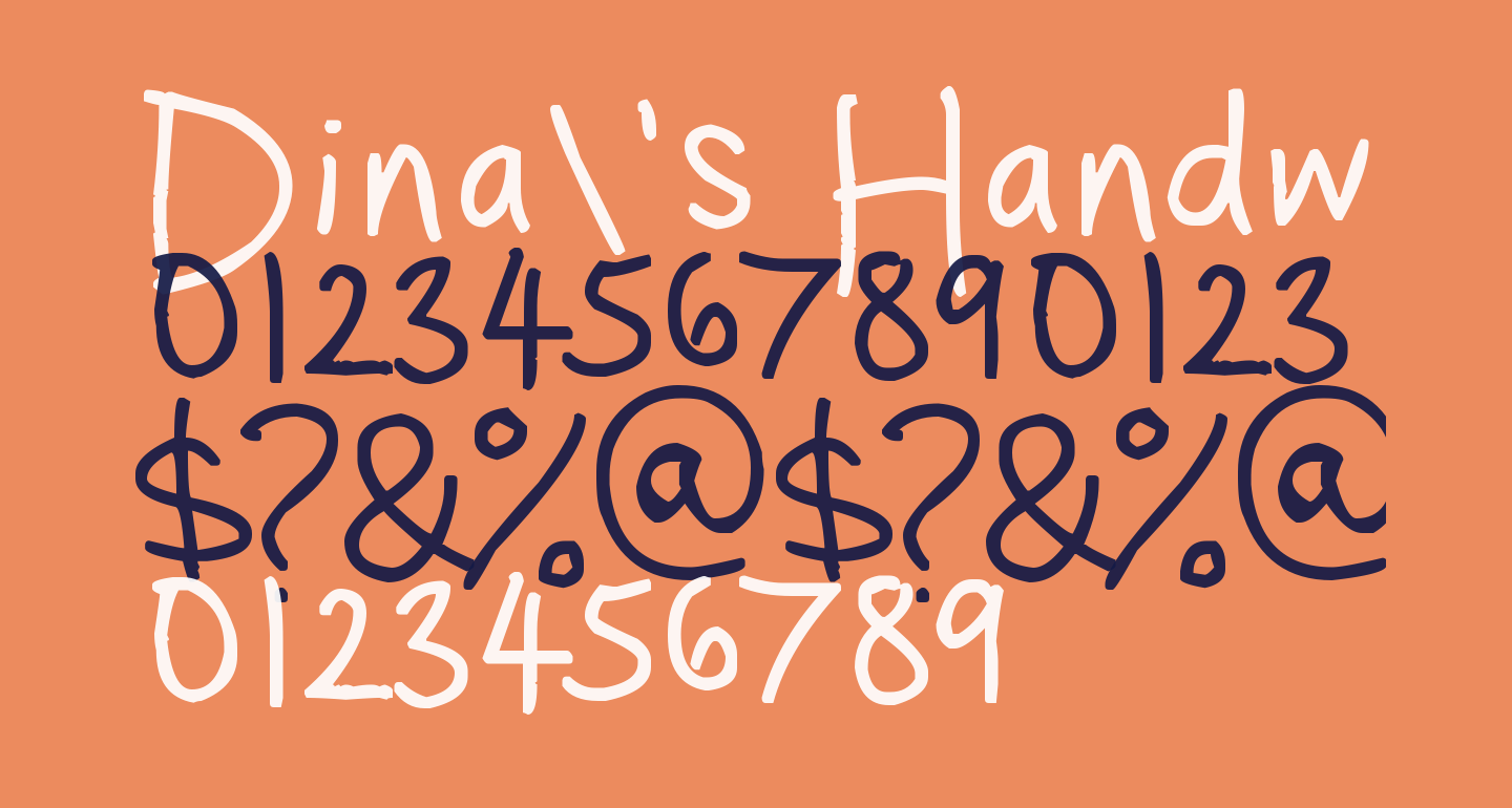 Dina\'s Handwriting free Font - What Font Is