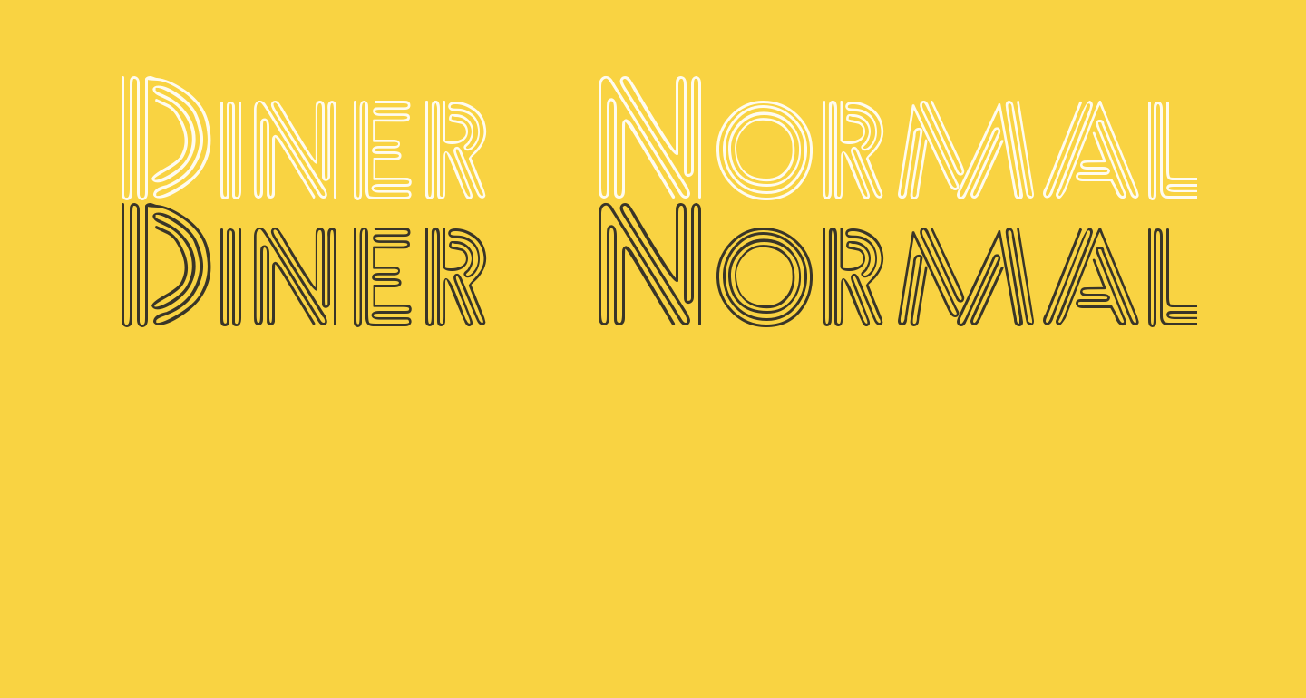 Diner Normal free Font - What Font Is