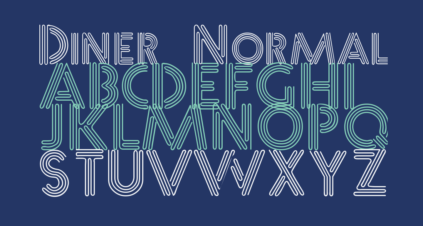 Diner Normal free Font - What Font Is