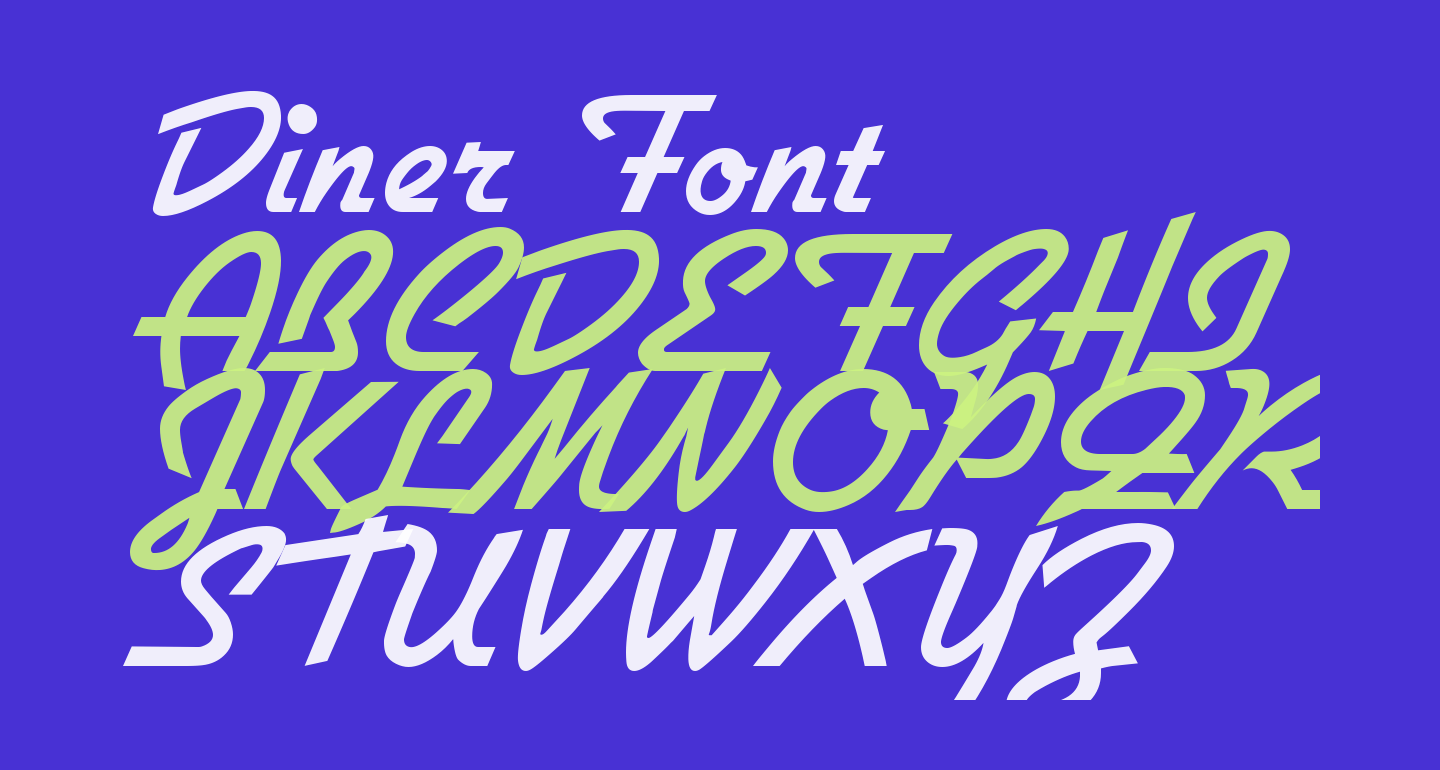Diner free Font - What Font Is