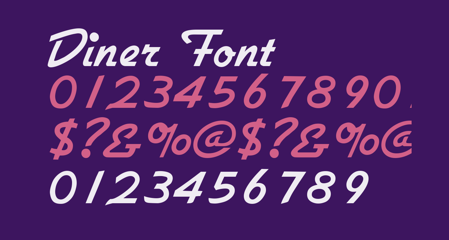 Diner free Font - What Font Is