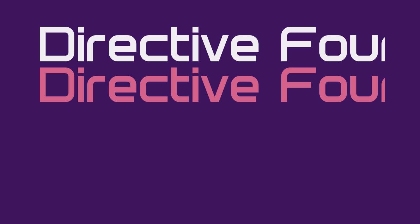 Directive Four Bold free Font - What Font Is